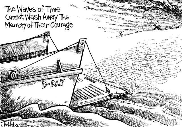 Editorial cartoons: Data Centers & D-Day – Devil's Lake Daily Journal