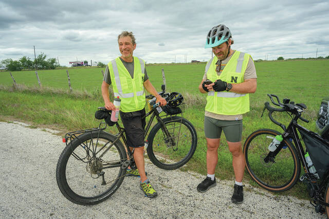 Duo bikes ‘Whooper Highway’ to document whooping crane’s continued ...